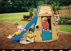 Backyard Clubhouse Slide